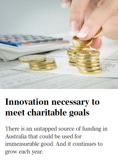 Why innovation is necessary to meet charitable goals - Save the ...